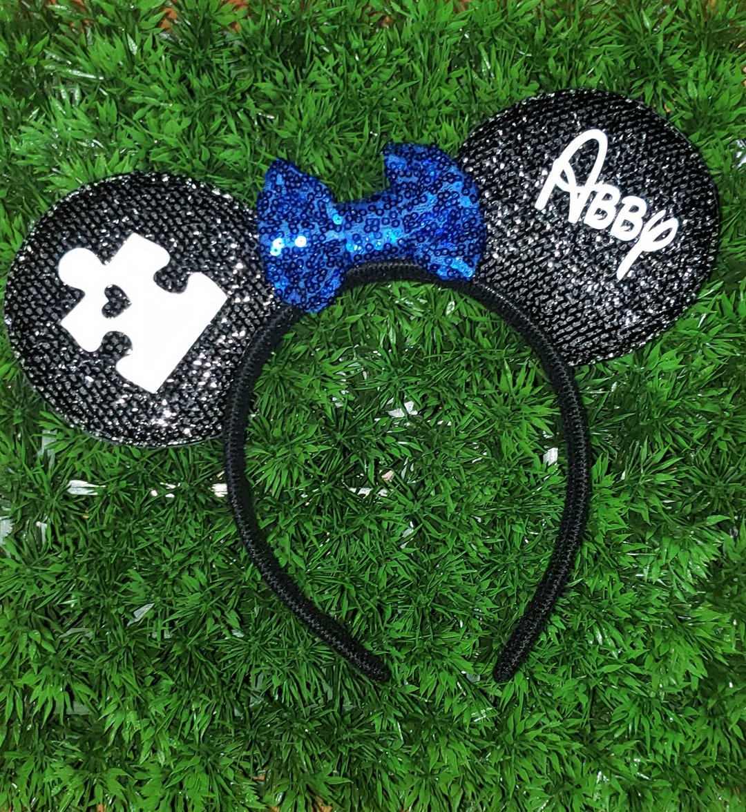 Autism Support- Autism Walk-mickey and Minnie Custom Ears-5k-10k - Etsy