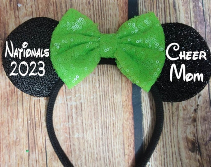 Disney Cheer Summit 2024 Mickey & Minnie Personalized Disney Ears - Etsy