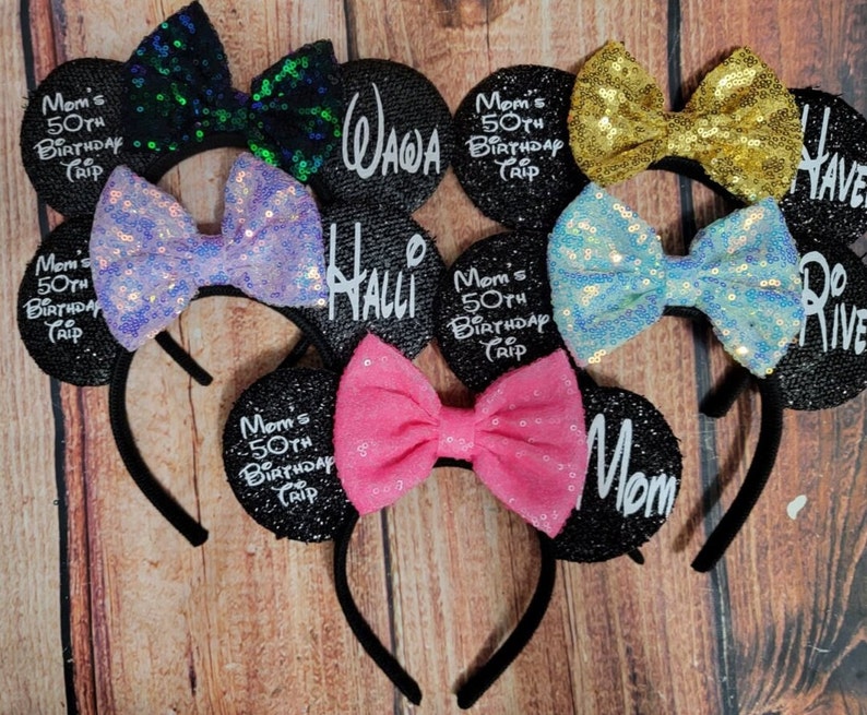 Mickey Minnie Personalized Disney Ears - Etsy