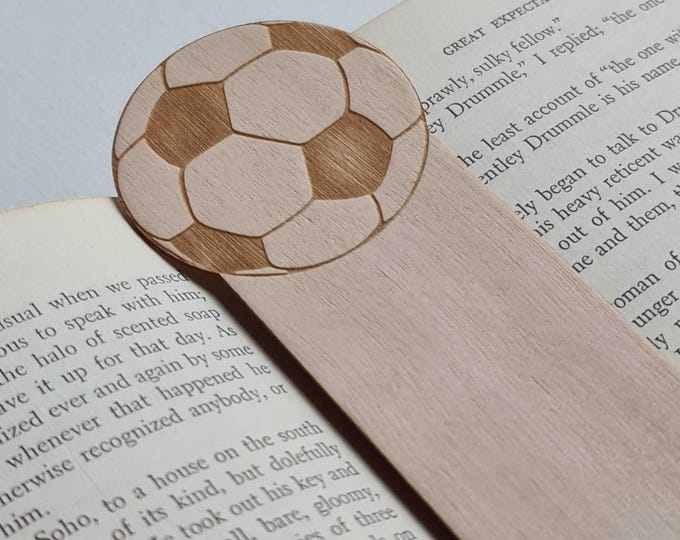 Football Wooden Bookmark - Etsy