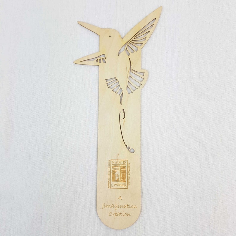 Hummingbird Wooden Bookmark - Etsy