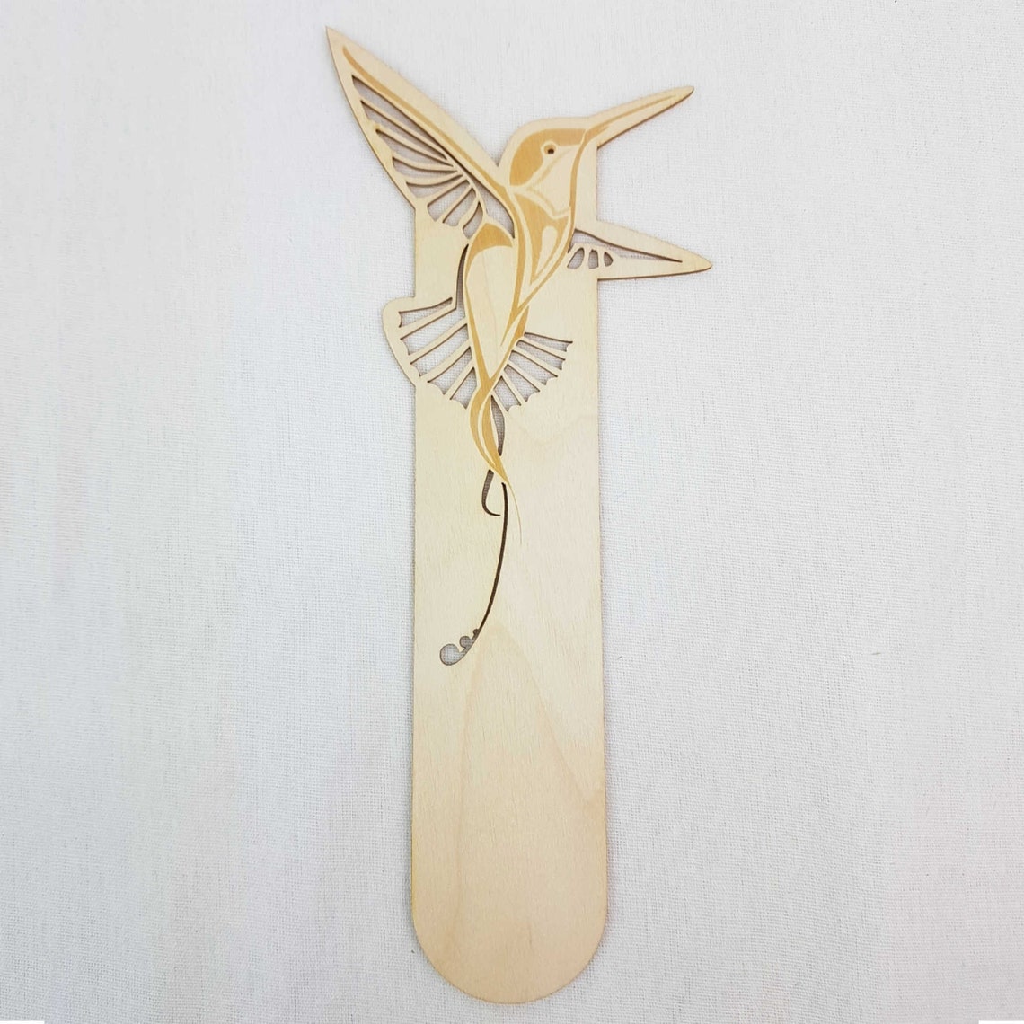 Hummingbird Wooden Bookmark - Etsy