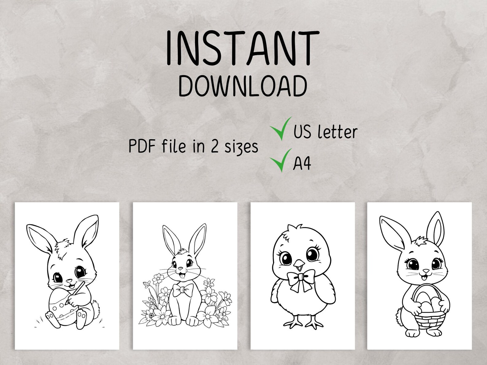 15 Easter Coloring Pages for Kids | Printable Coloring Book | Easter ...