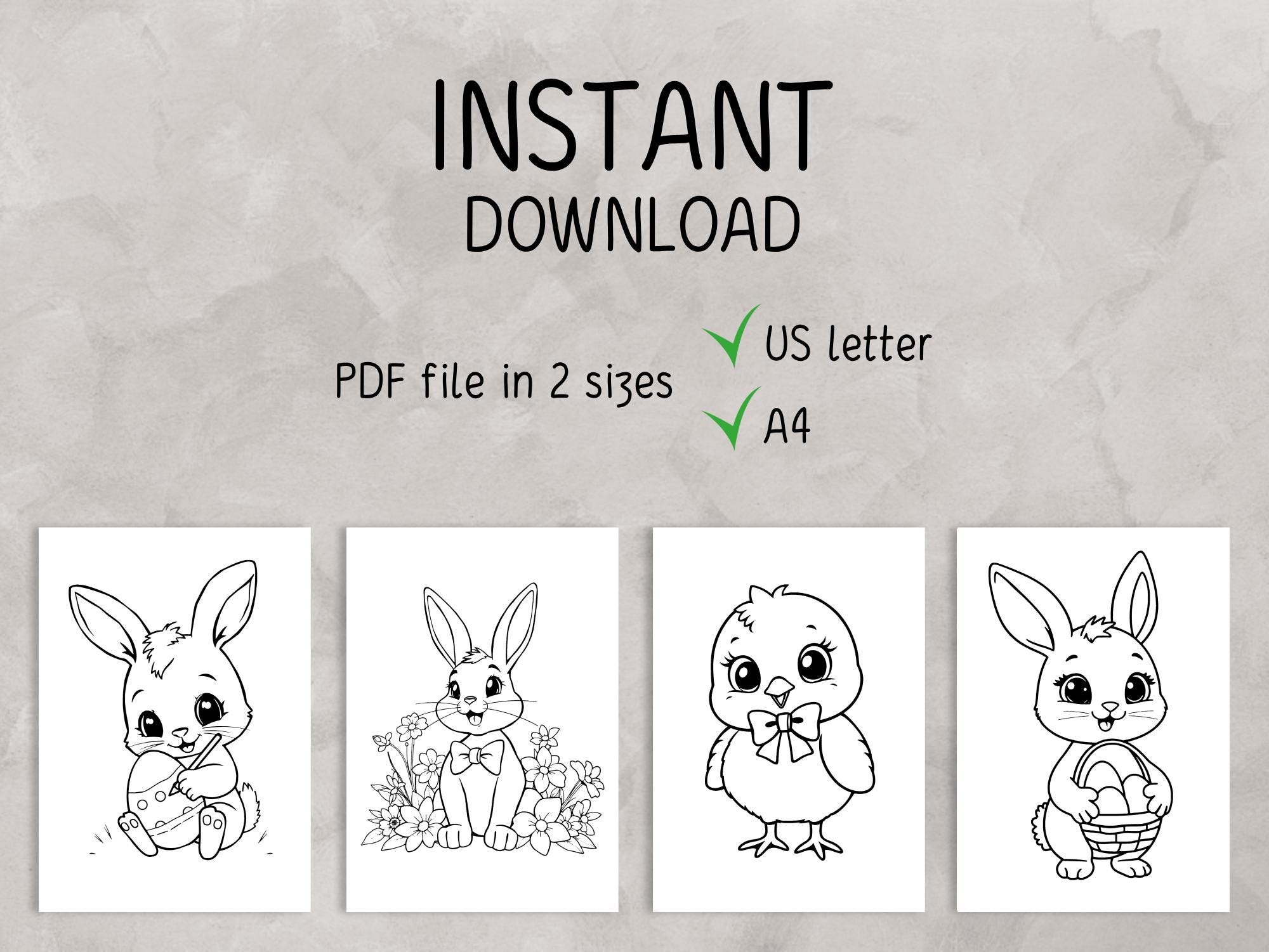 15 Easter Coloring Pages for Kids | Printable Coloring Book | Easter Coloring Sheets | Easter ...