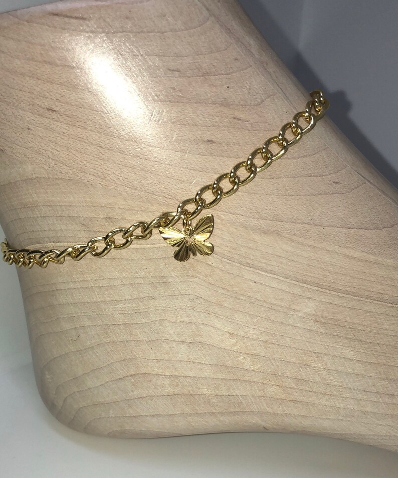 Butterfly anklet | Etsy