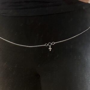 Cross Pendant Belly Chain - Etsy