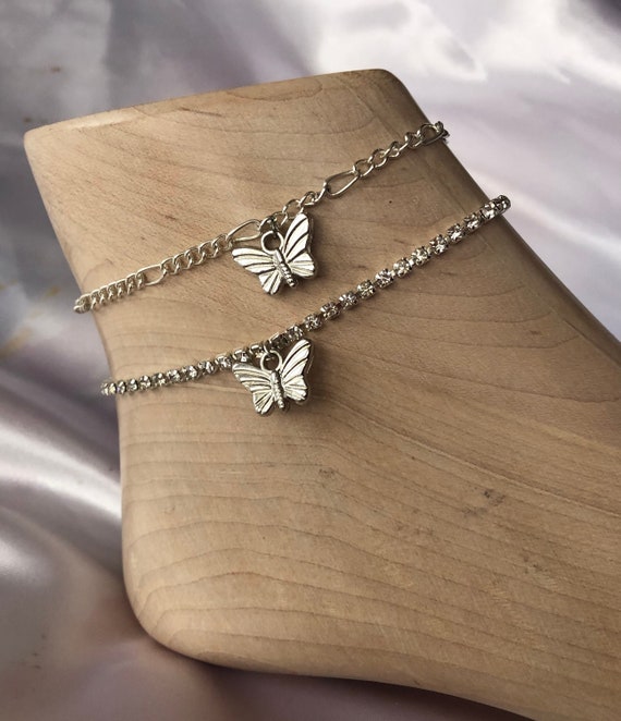 Butterfly Anklet | Etsy