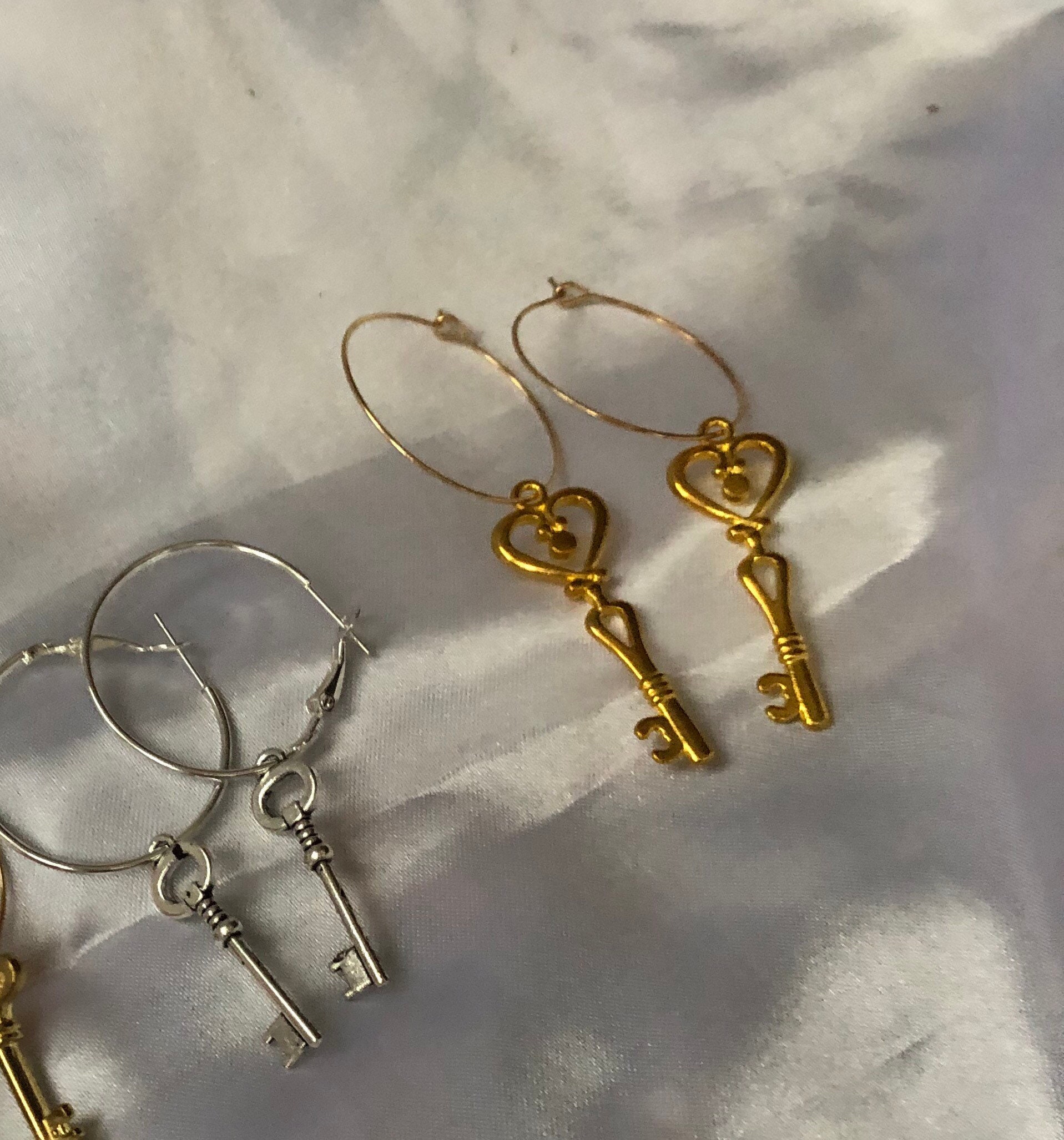 Key Hoops - Etsy