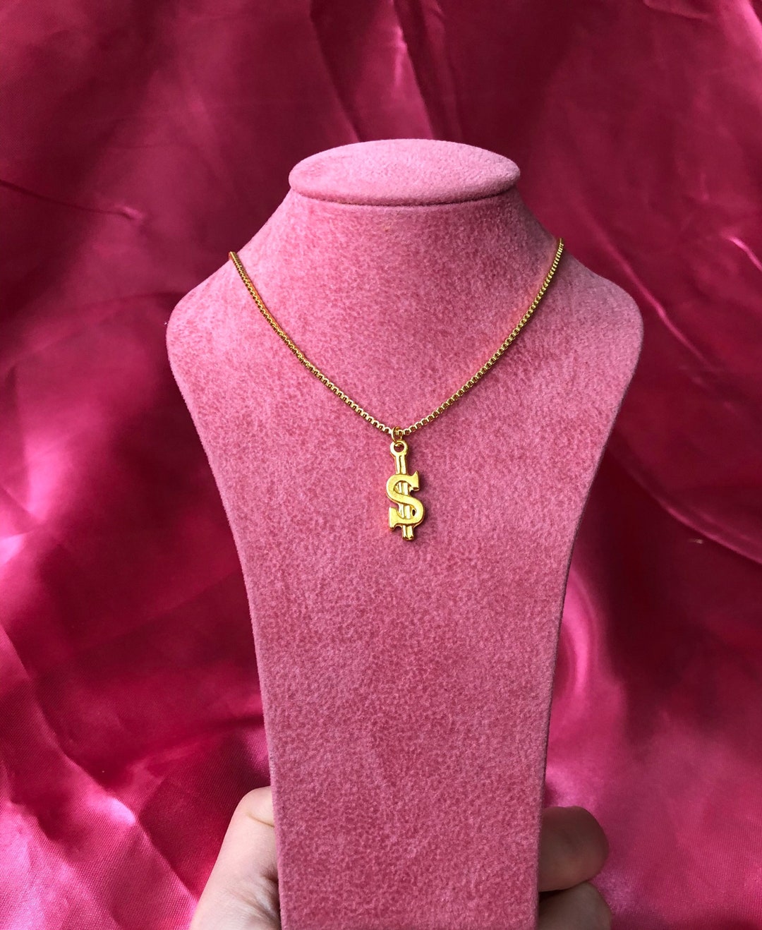 Dollar Sign Necklace - Etsy