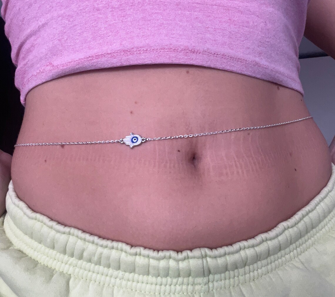 Evil Eye Belly Chain - Etsy UK