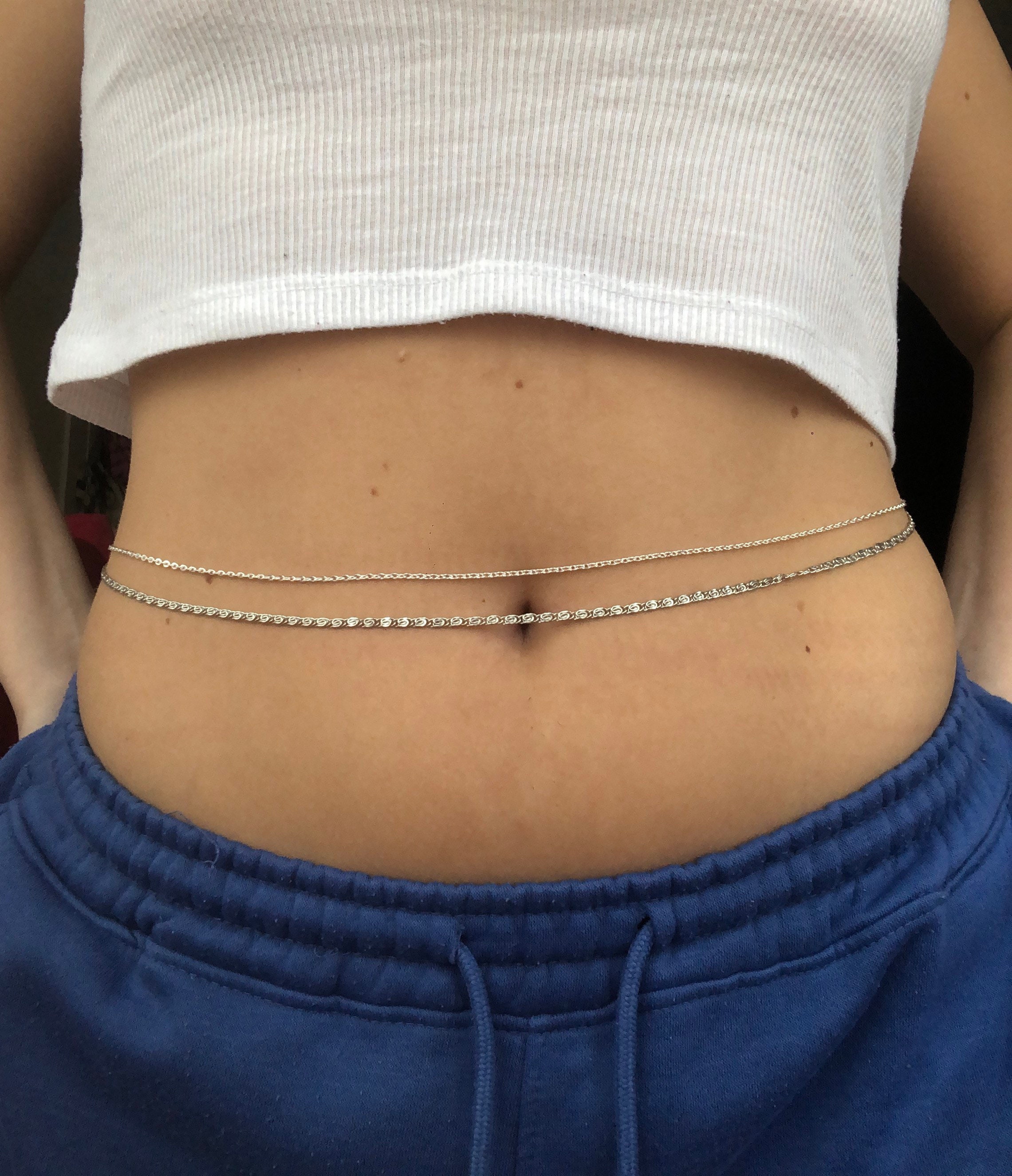 Double Link Belly Chain - Etsy
