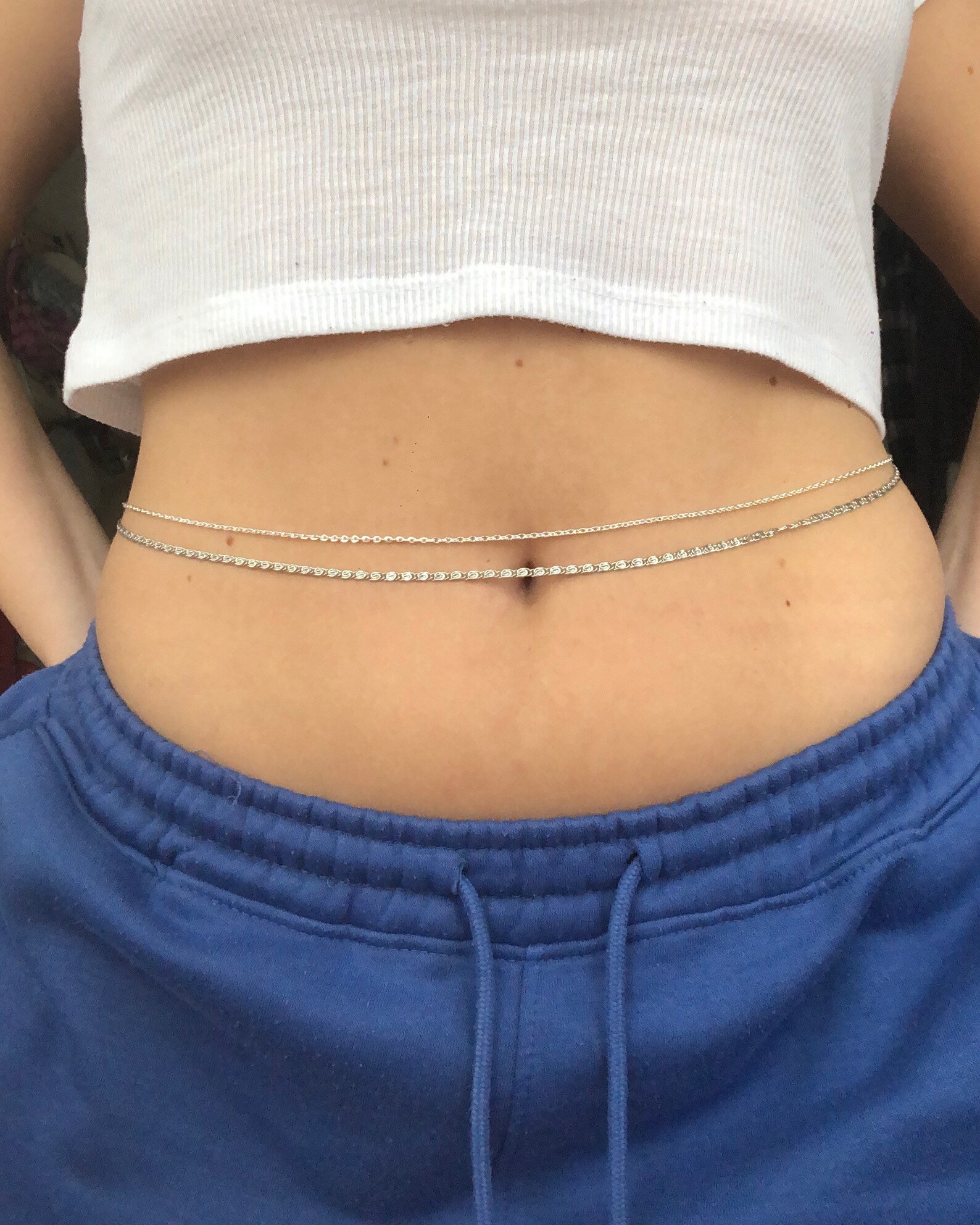 Double Link Belly Chain - Etsy
