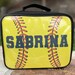 Softball Gifts Personalized Lunchbox Personalized Lunch Bag - Etsy