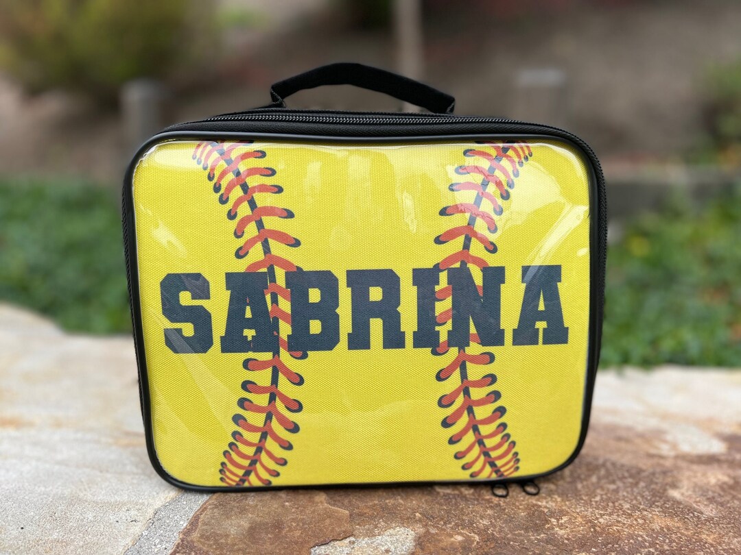 Softball Gifts Personalized Lunchbox Personalized Lunch Bag - Etsy