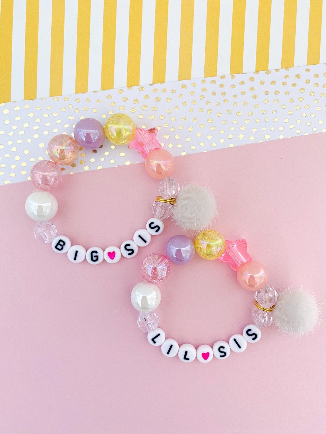 Big Sis OR Lil Sis Charm Bracelet Big Sister Little Sister - Etsy