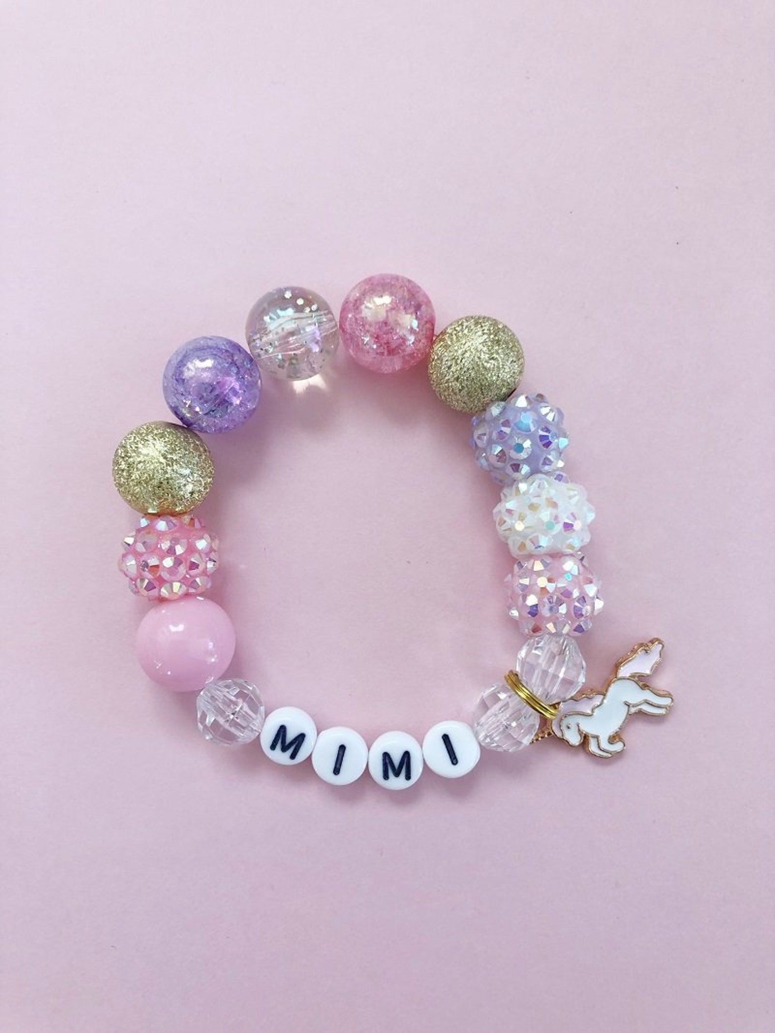 Girls Unicorn Bracelet Dress Up Charm Bracelet Toddler - Etsy