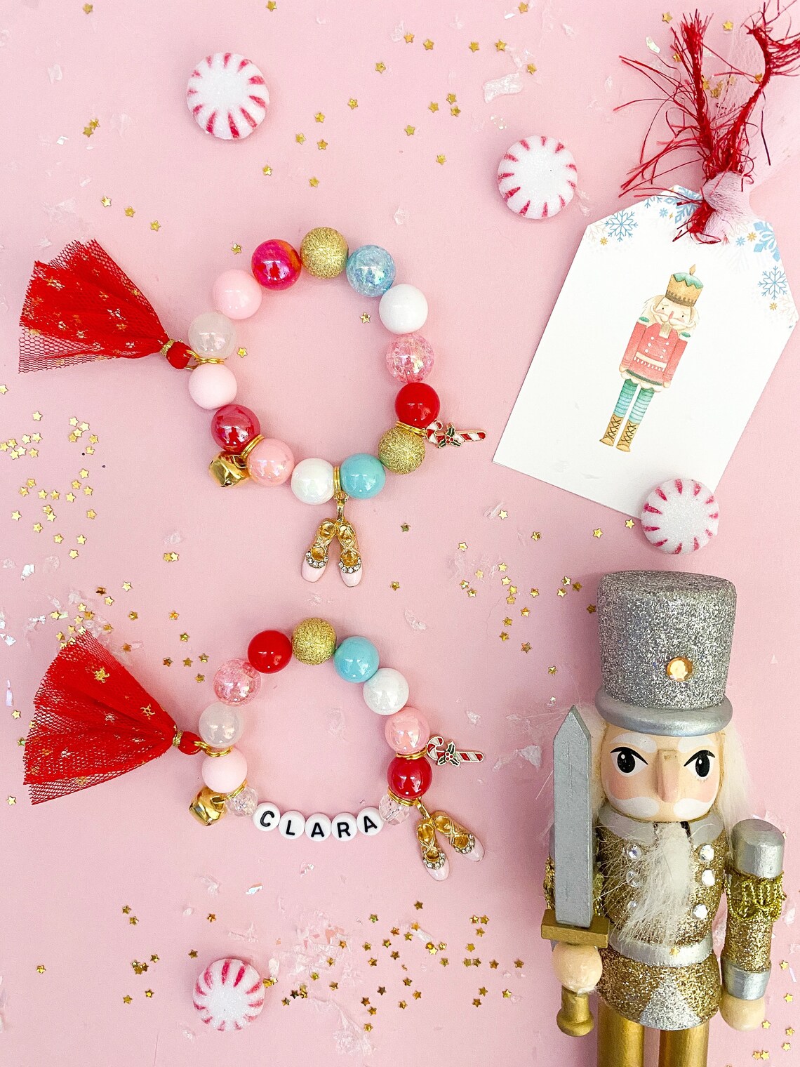 Nutcracker Ballet Charm Bracelet: Sugar Plum Fairy, Personalized Name ...