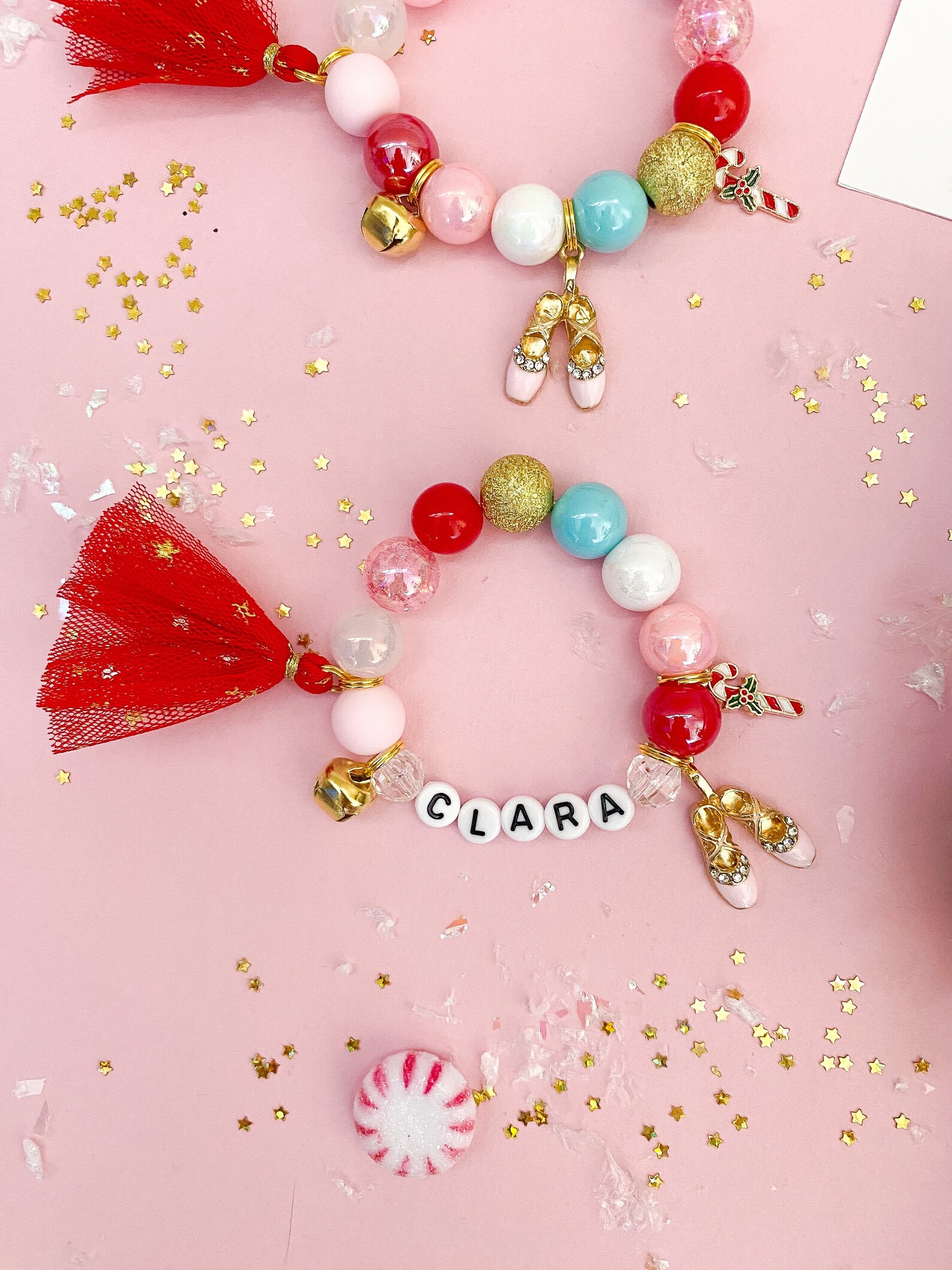 Nutcracker Ballet Charm Bracelet: Sugar Plum Fairy, Personalized Name ...