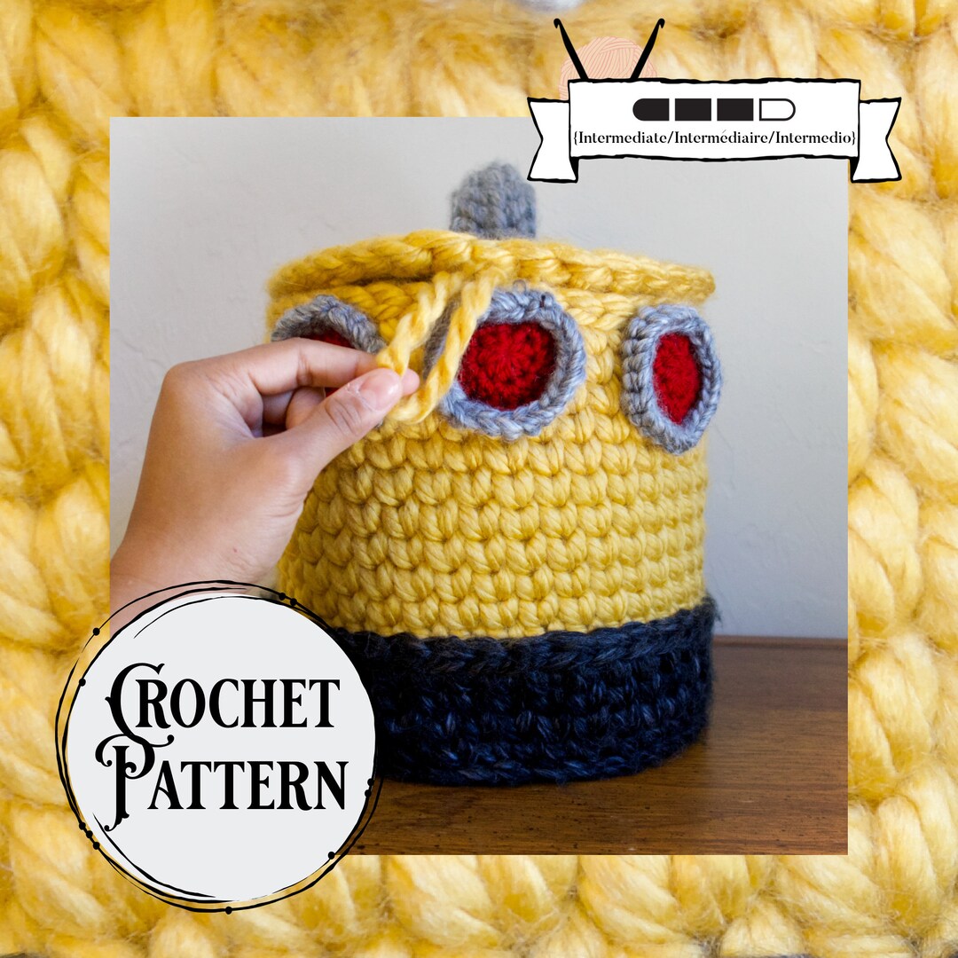 The 2319 Sock Bin Pattern,pixar Inspired Crochet Pattern,basket Crochet ...