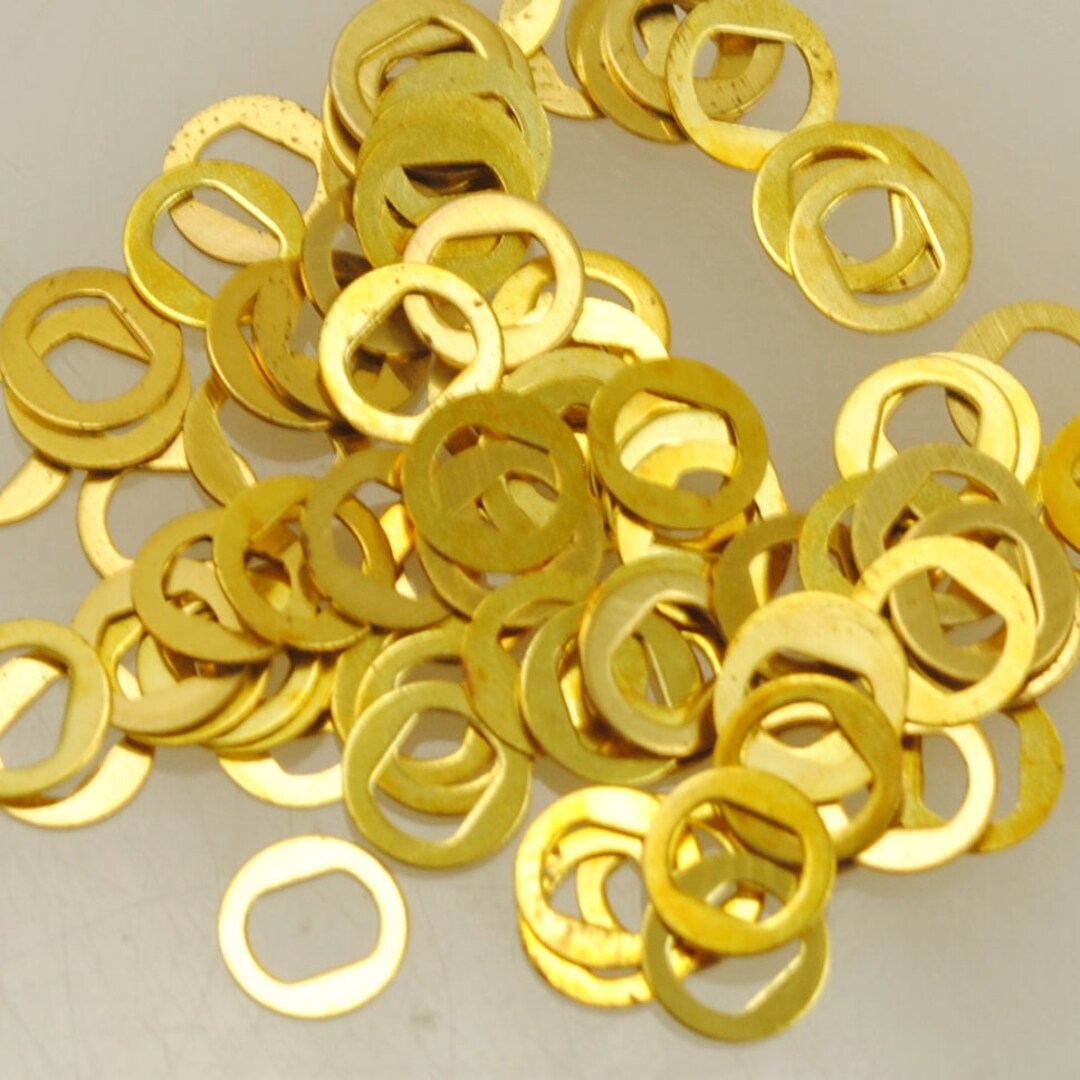 Brass Clock Washers or Jump Rings 100 Pieces - Etsy