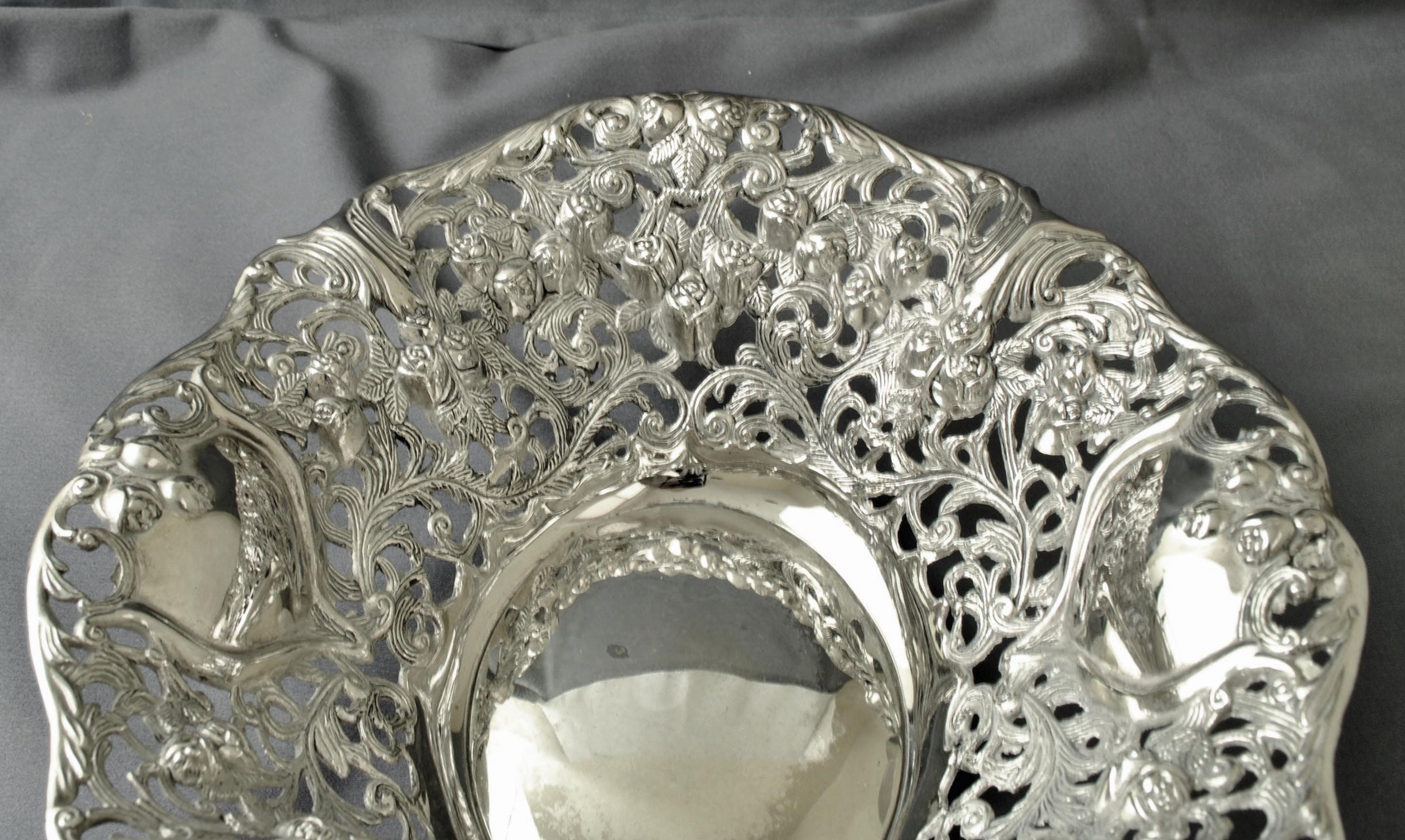 Vintage Godinger Silver Plated Bowls Rose and Leaf Design Set of 3 - Etsy