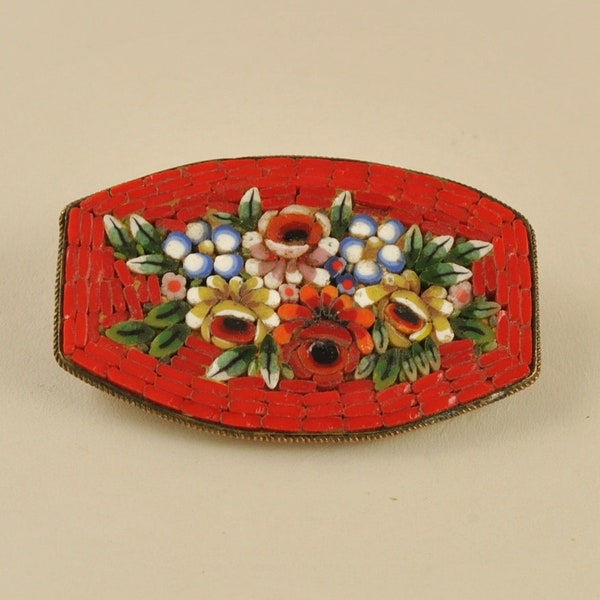 Micro Mosaic Brooch - Etsy