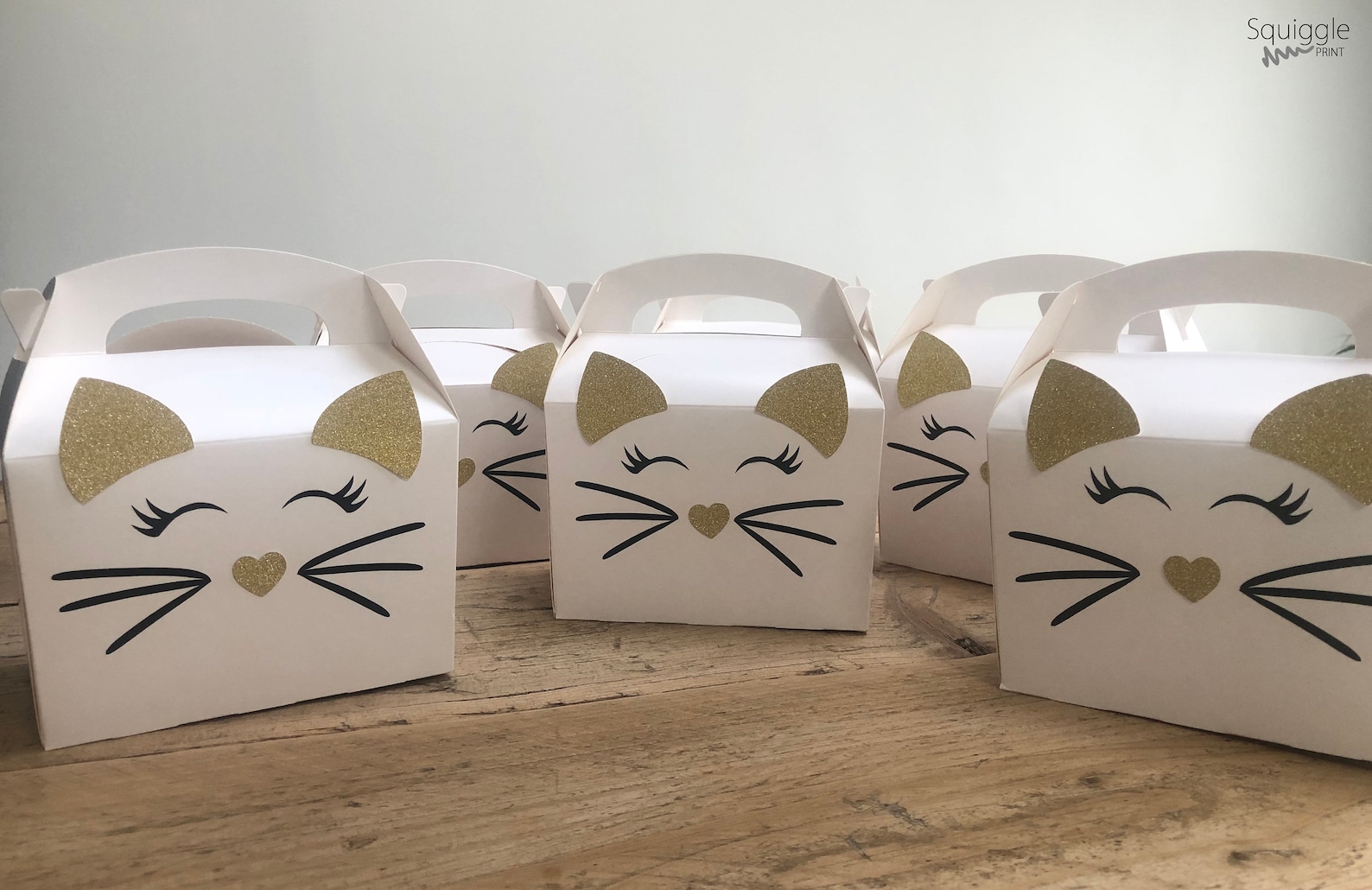 Cat Kitty Party Boxes Party Food Bag Box Favours - Etsy