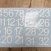 Locker Number Stickers Decals - 2 Inches - Seating Chart Numbers - Etsy UK