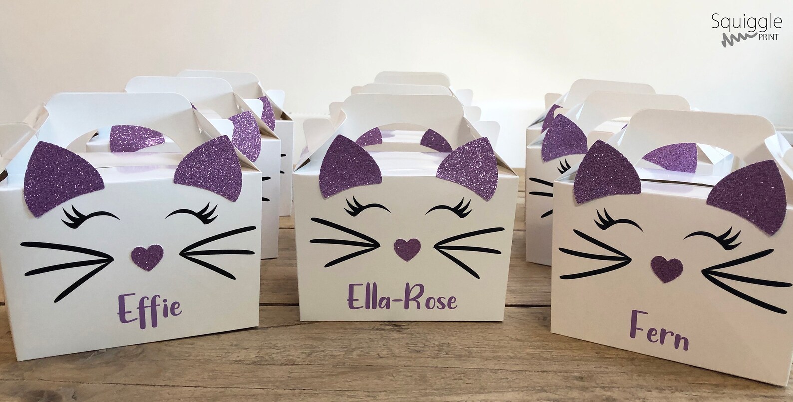 Cat Kitty Party Boxes Party Food Bag Box Favours - Etsy