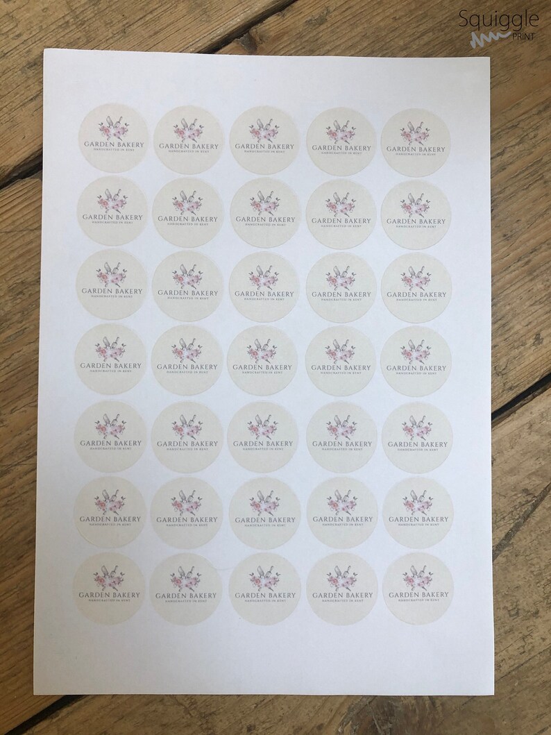 Business Logo Stickers Personalised Recyclable Paper Stickers - Etsy UK