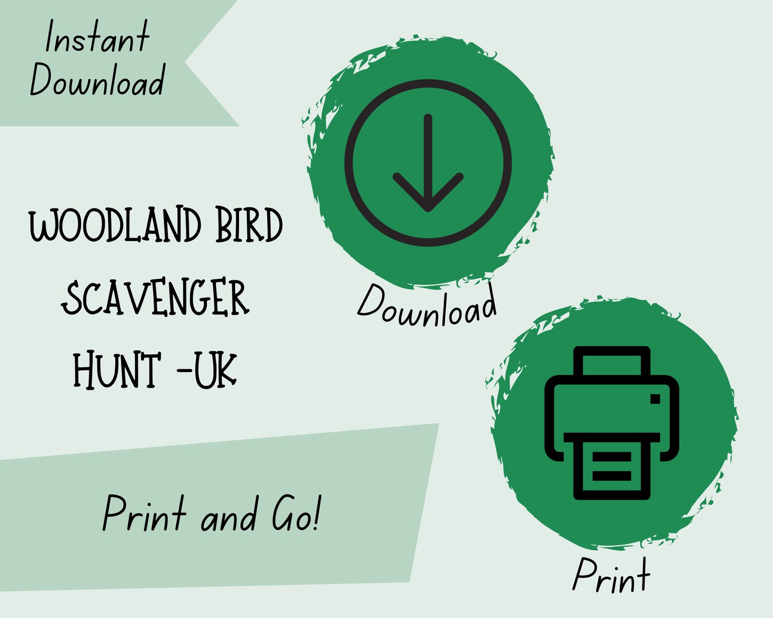 Woodland Bird Scavenger Hunt Uk, Printable, Children’s Treasure Hunt ...