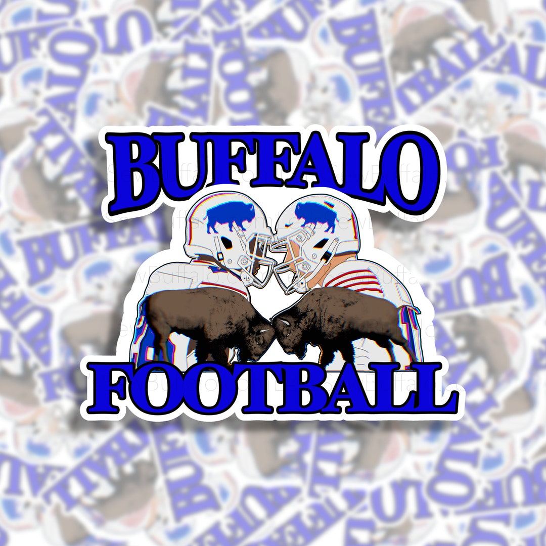 Charging Buffalo Football Sticker - Etsy