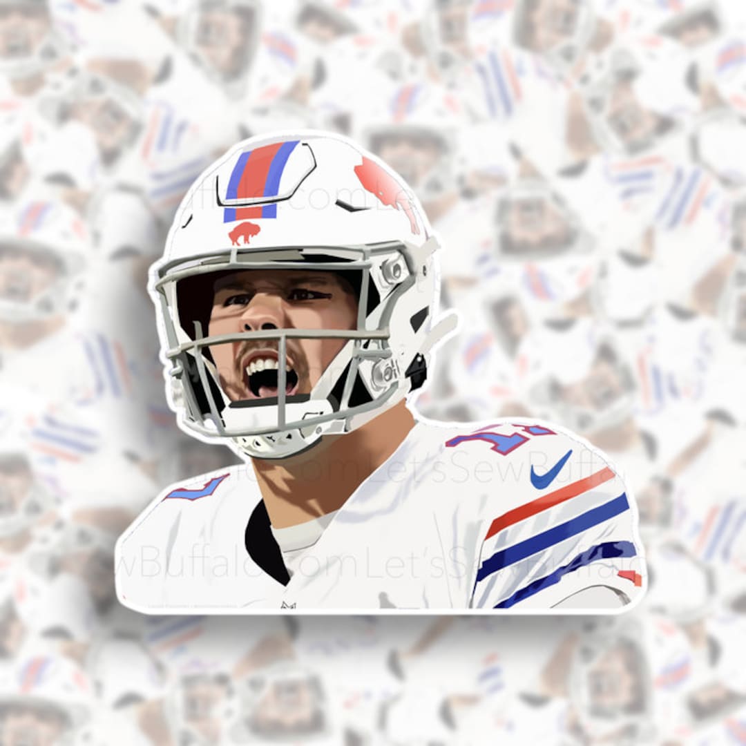 Josh Allen Vector Portrait Sticker - Etsy