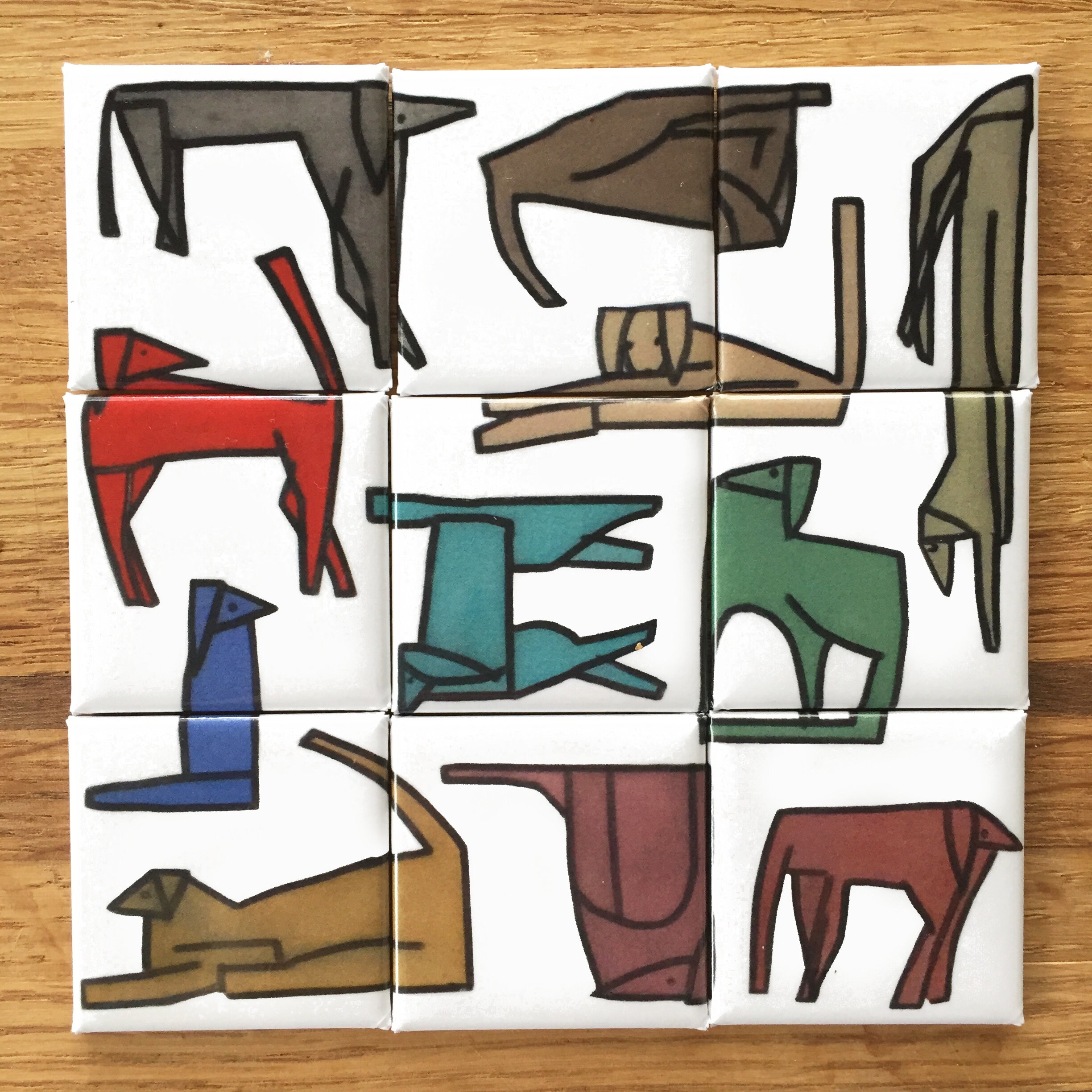 Dog Fridge Magnets, Fridge Magnet Puzzle, Animal Puzzle for Kids: 9 X 1 ...