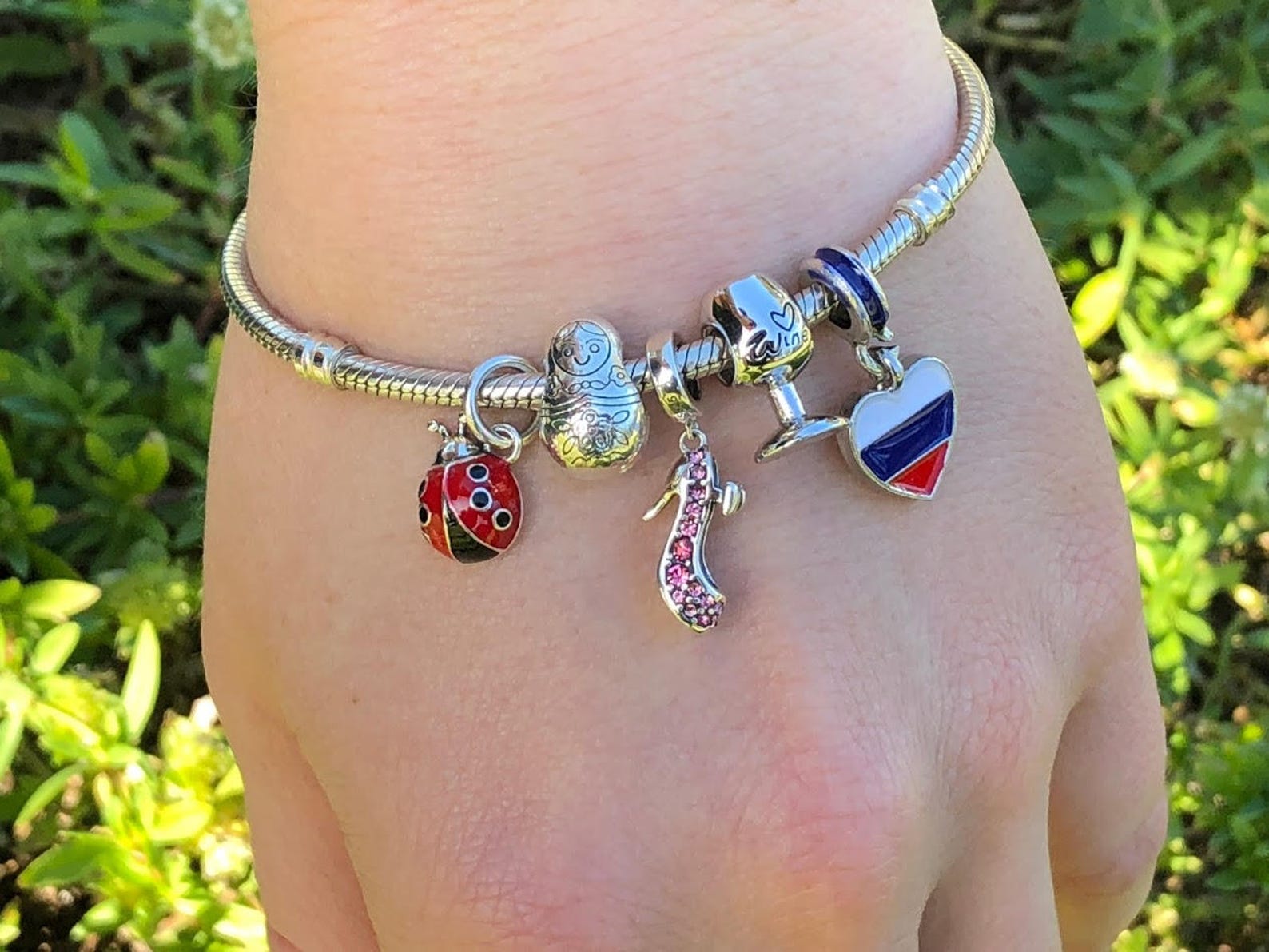 Silver Ladybug Charm Sterling Silver Ladybug Charm Lady - Etsy