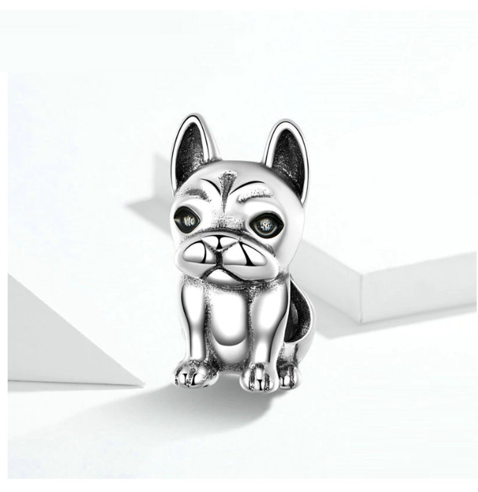 French Bulldog Charm Sterling Silver French Bulldog Charm | Etsy