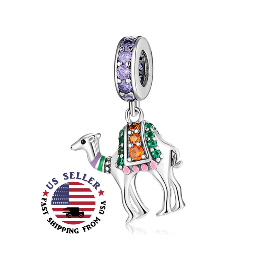 Camel Charm Sterling Silver - Camel Charms - Colorful Camel Charm ...