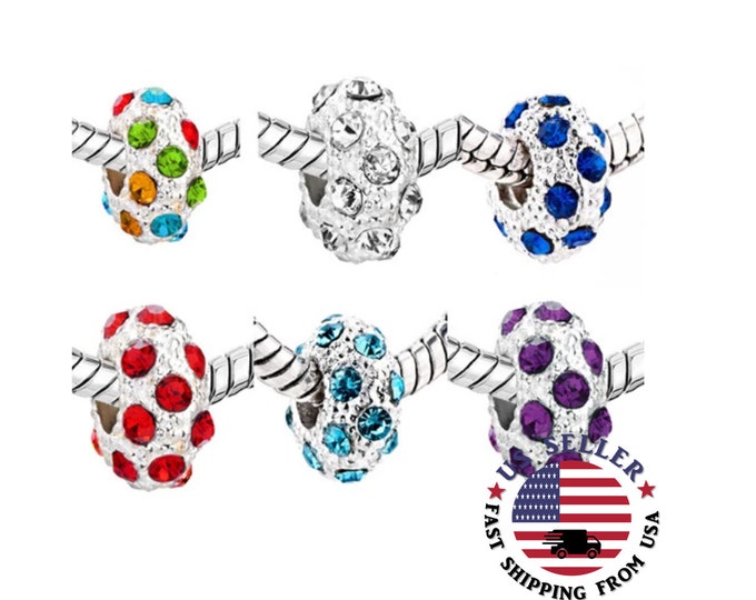 Rose Gold Stopper Charm Sterling Silver - Spacer Charm - Rose Gold ...