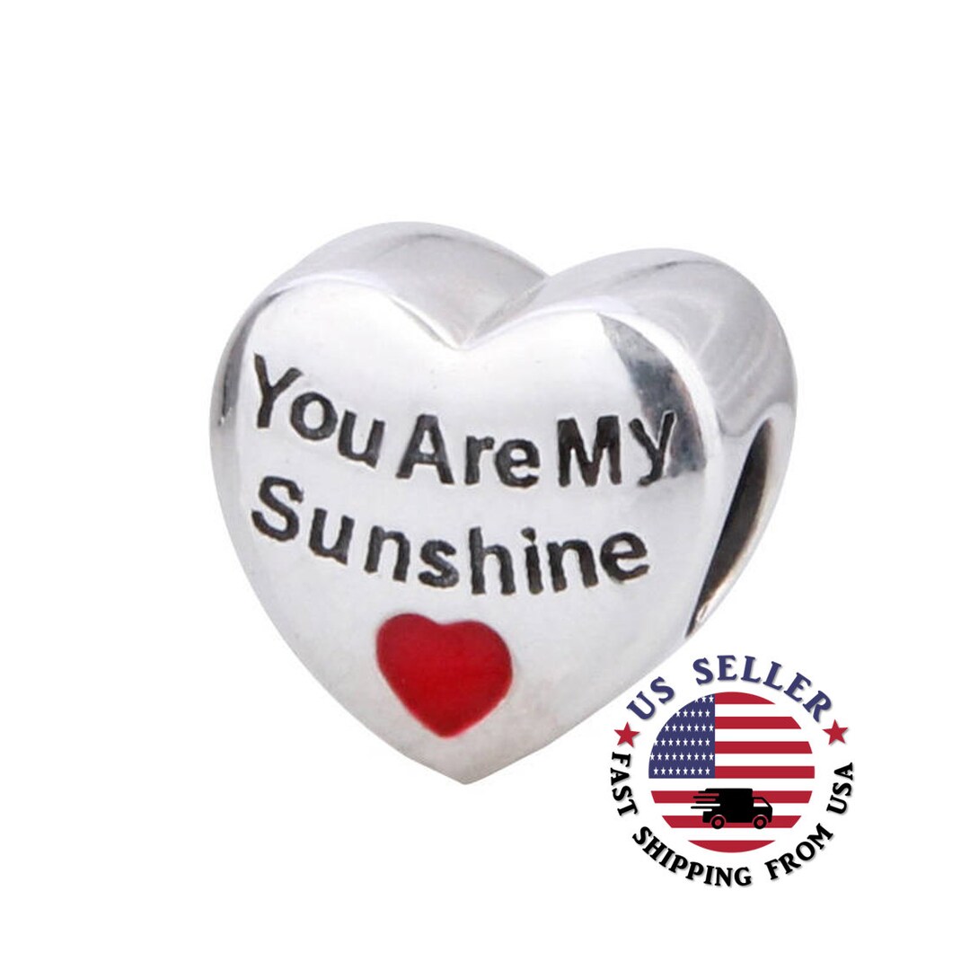 Silver My Sunshine Charm - Sterling Silver Sunshine Charm - Anniversary ...