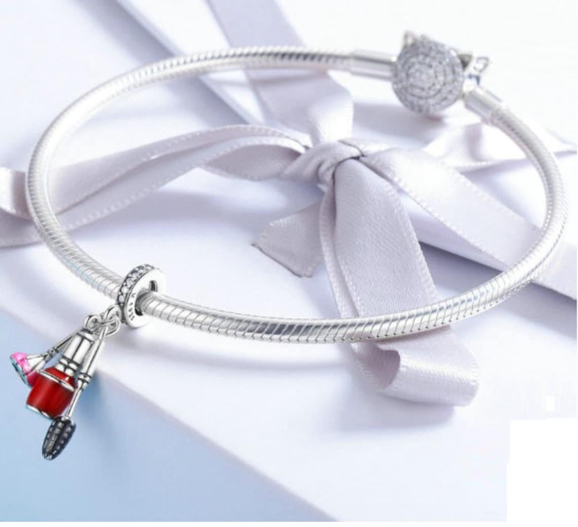 Makeup Charm Sterling Silver Glamour Charm Makeup Artist - Etsy