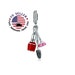 Makeup Charm Sterling Silver Glamour Charm Makeup Artist Charm Makeup ...