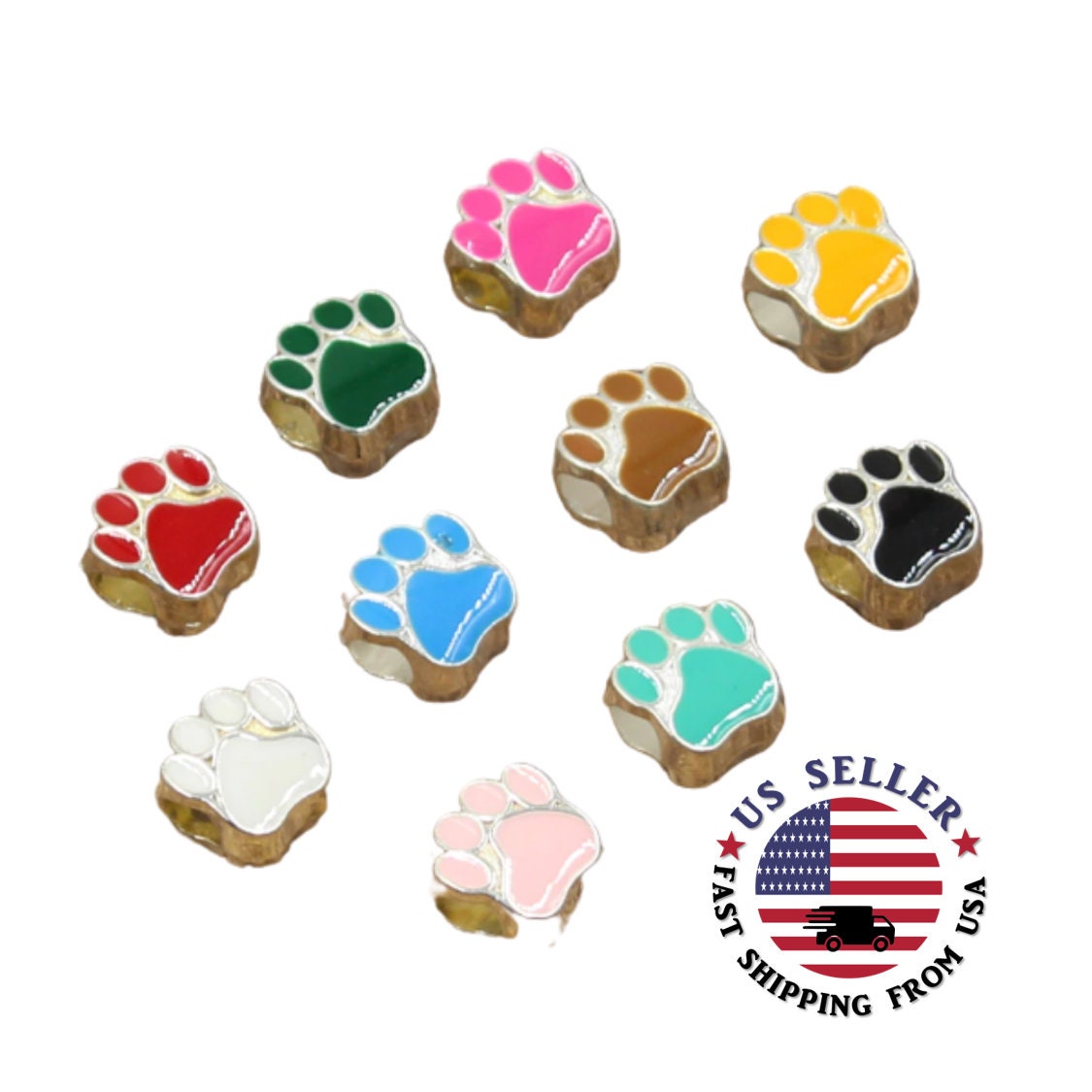 Dog Paw Charm Dog Paws Charm Cute Dog Charm Dog Love | Etsy