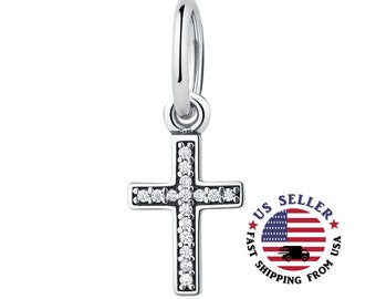 Cross Protection Charm Sterling Silver Symbol of Faith | Etsy