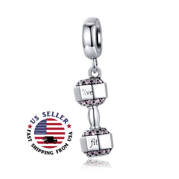 Dumbbell Charm - Etsy