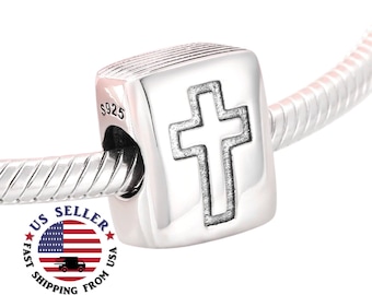 Cross Protection Charm Sterling Silver Symbol of Faith | Etsy