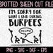 F Burpees PNG SVG Eps and Dxf Files for Cutting Machines Cameo or ...