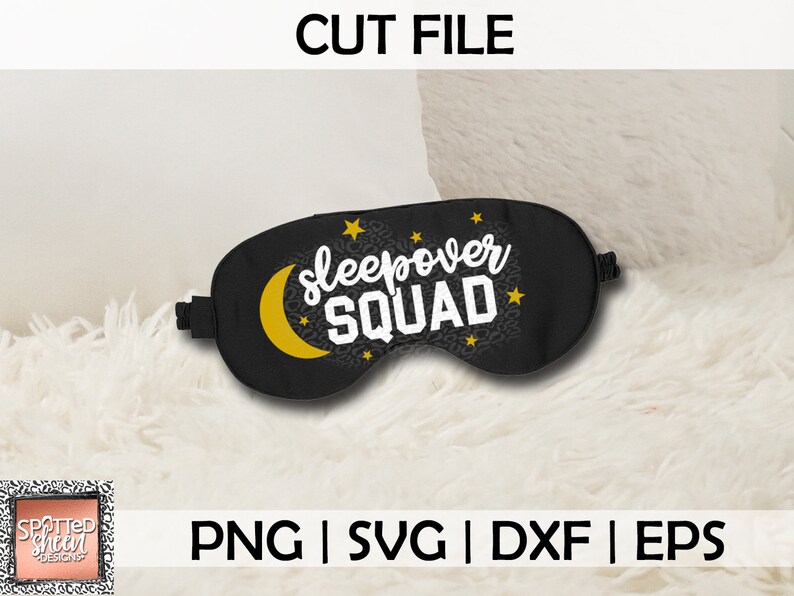 Sleepover Squad SVG PNG Eps and Dxf Files for Cutting Machines | Etsy