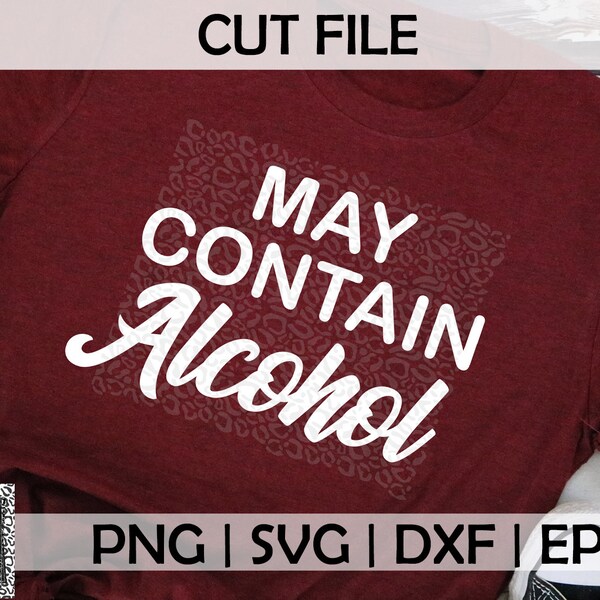 May Contain Alcohol Svg - Etsy