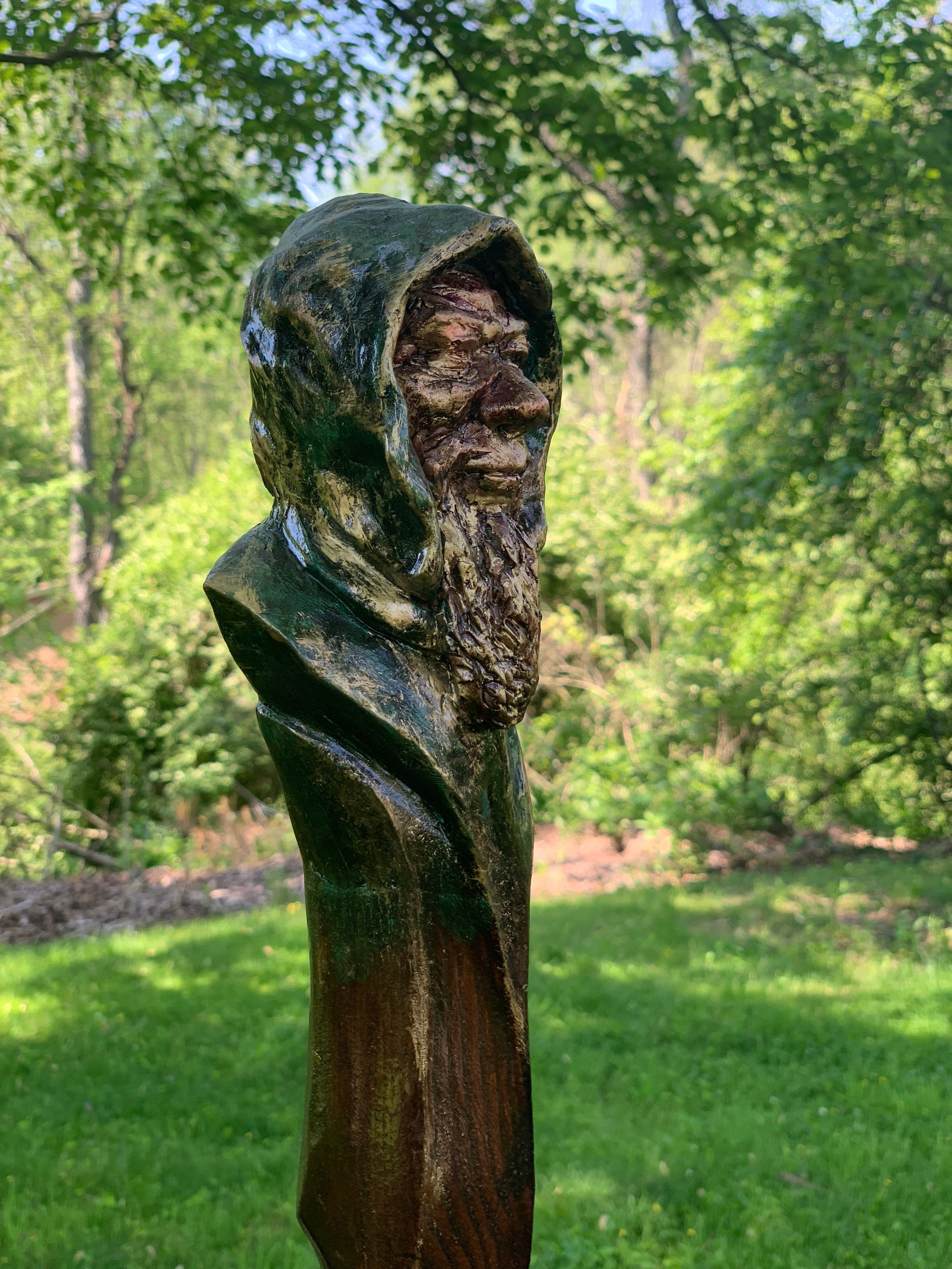 Druid Walking Stick | Made in the USA | Hand Carved Hiking Staff ...