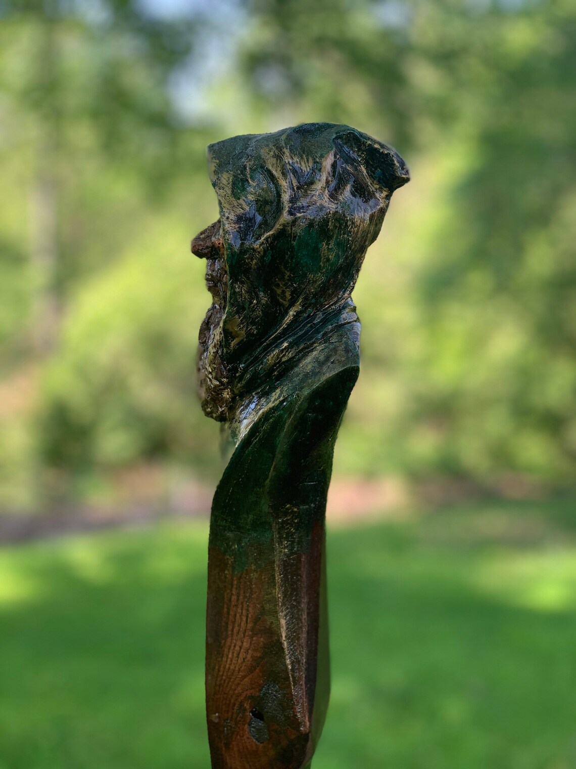 Druid Walking Stick | Made in the USA | Hand Carved Hiking Staff ...